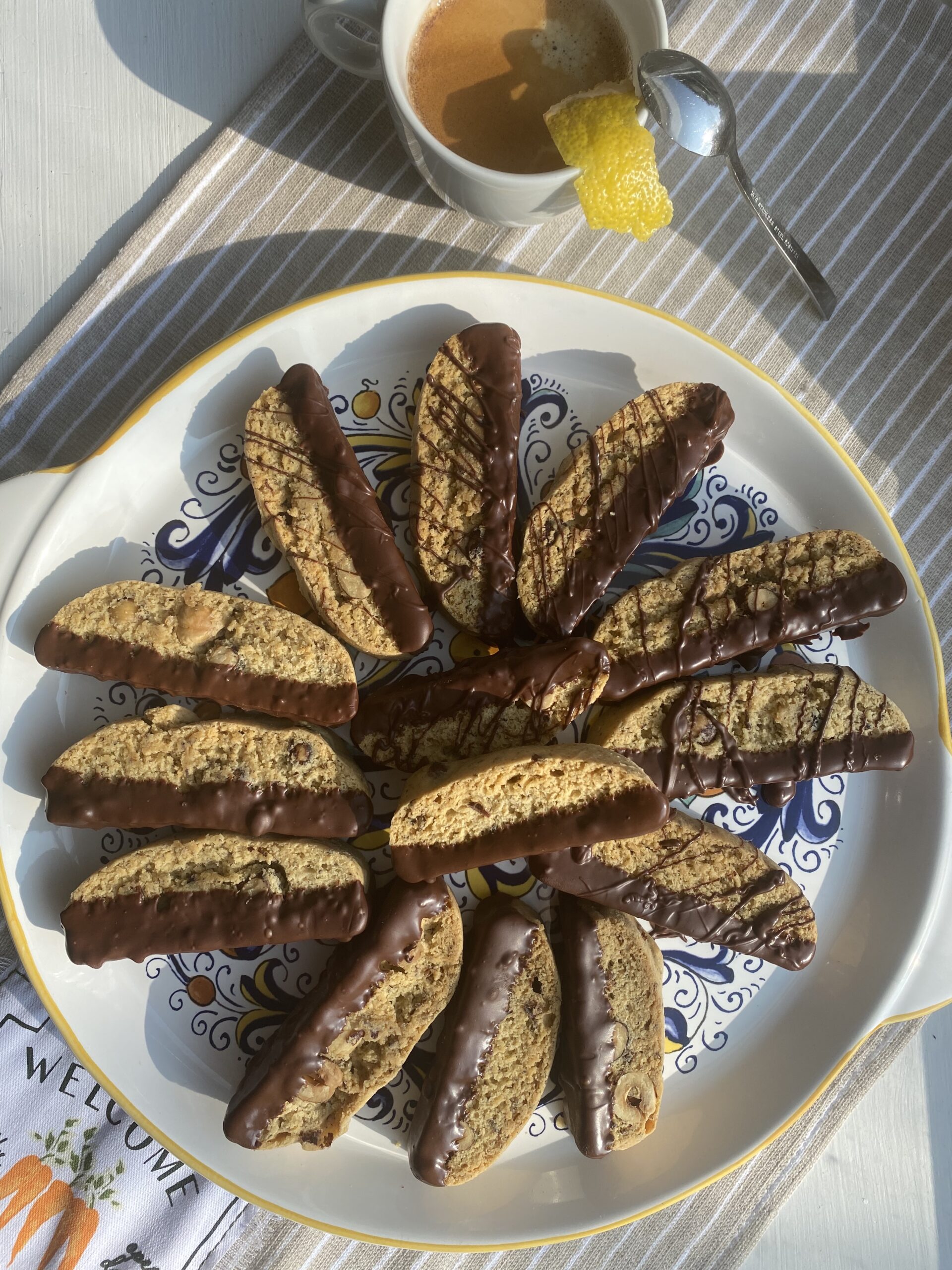 Hazelnut Biscotti - Frannie Loves Food