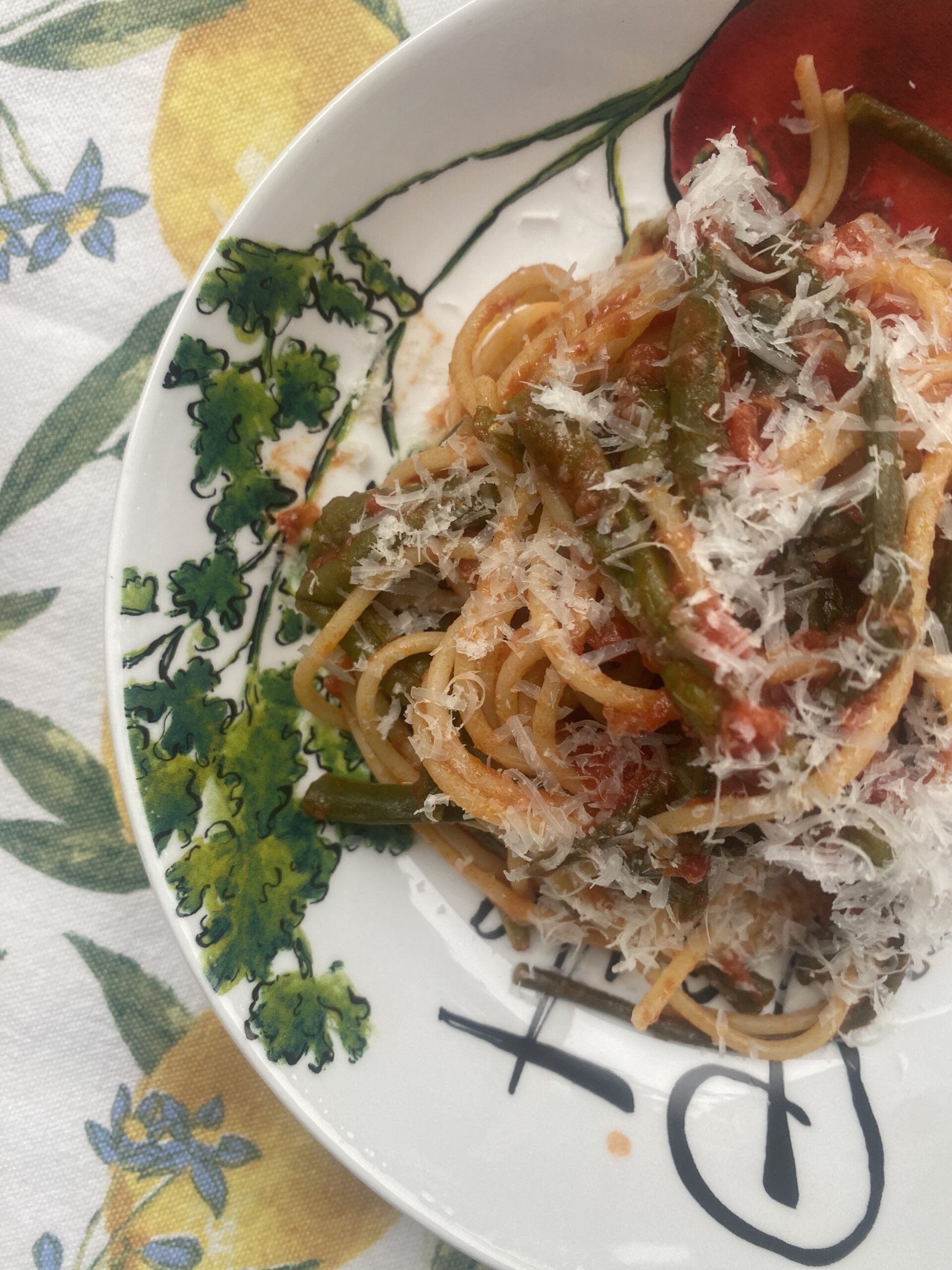 Spaghetti with Italian Long Beans - Frannie Loves Food