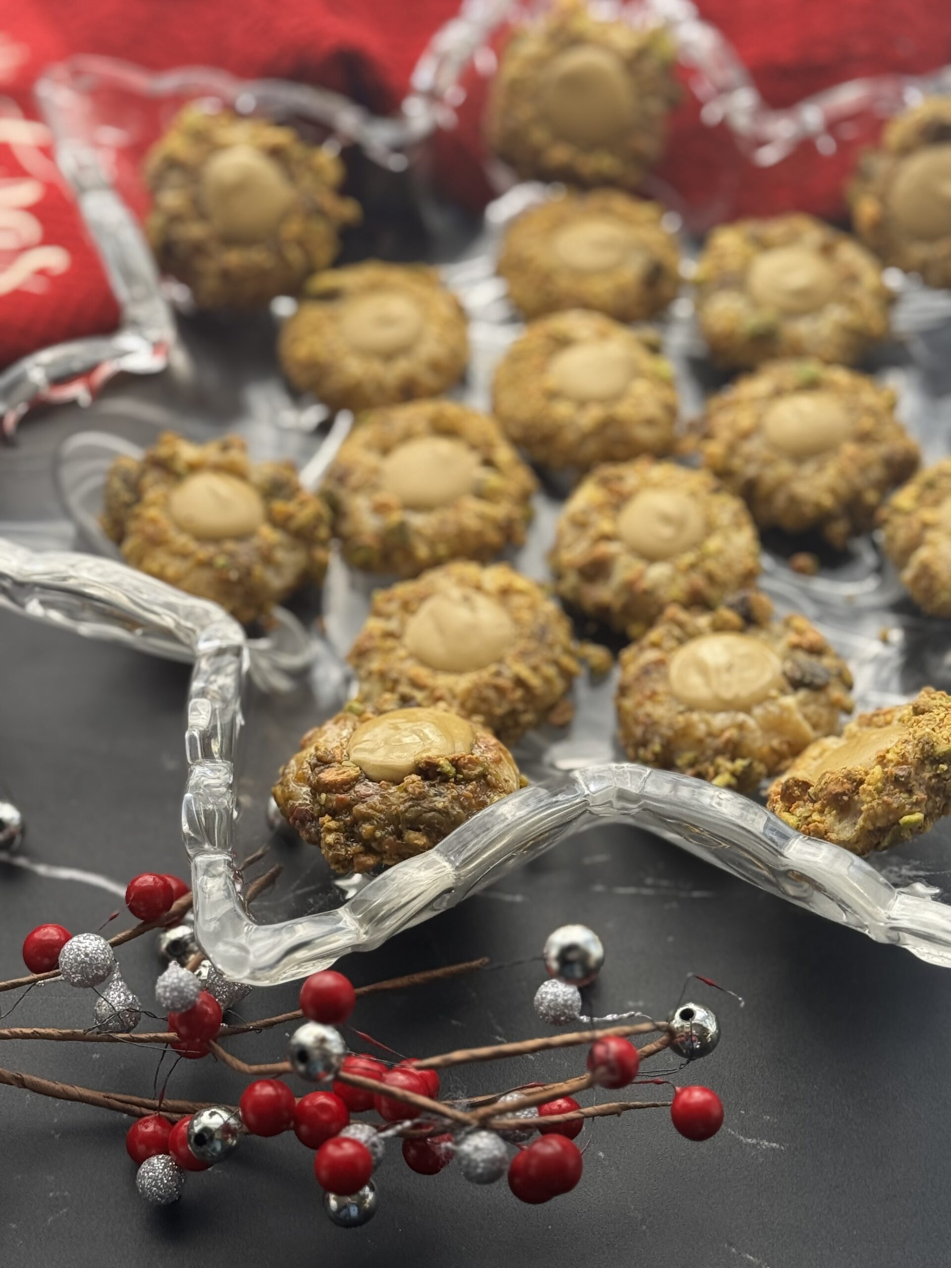 Pistachio Thumbprint Cookies - Frannie Loves Food