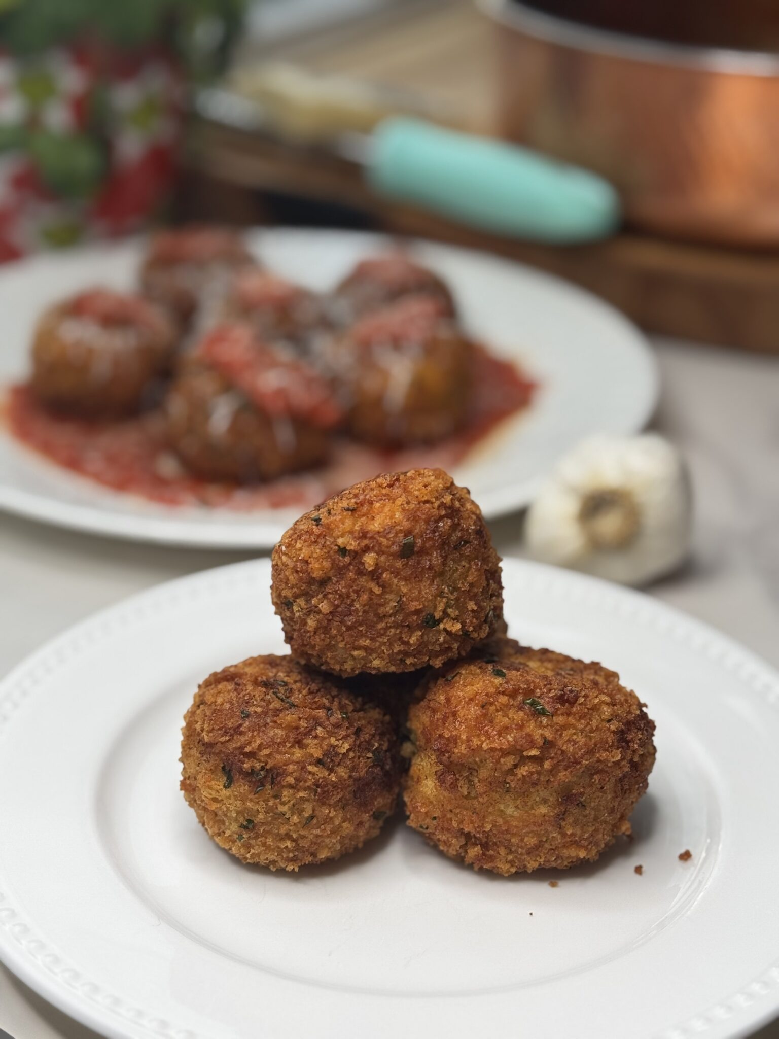 Chicken Parm Meatballs - Frannie Loves Food